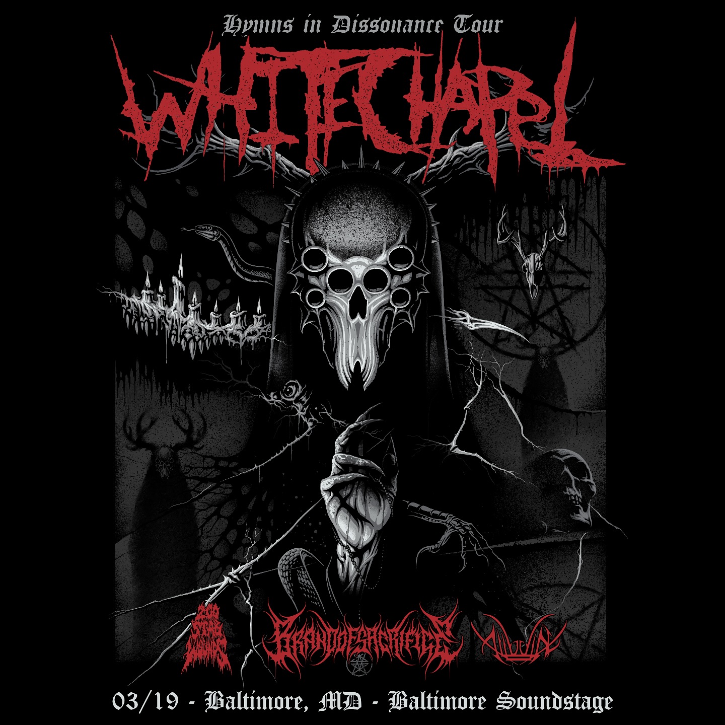 WHITECHAPEL "HYMNS IN DISSONANCE" TOUR - Baltimore Soundstage